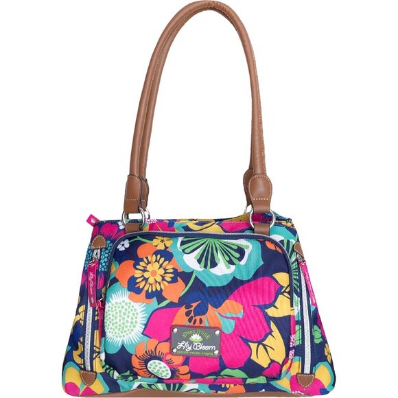 Lily Bloom | Bags | Lily Bloom Maggie Satchel Handbag Floral Fiesta ...